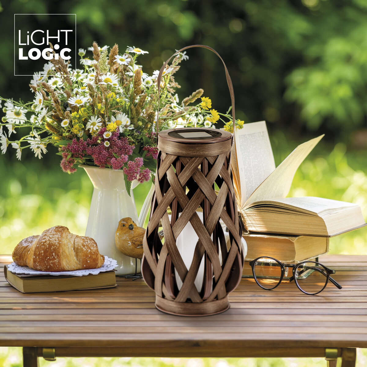 Latarnia solarna ratanowa LED lampka lampion LIGHTLOGIC LL SLR LED LAN H BR - Inna marka | Sklep ...