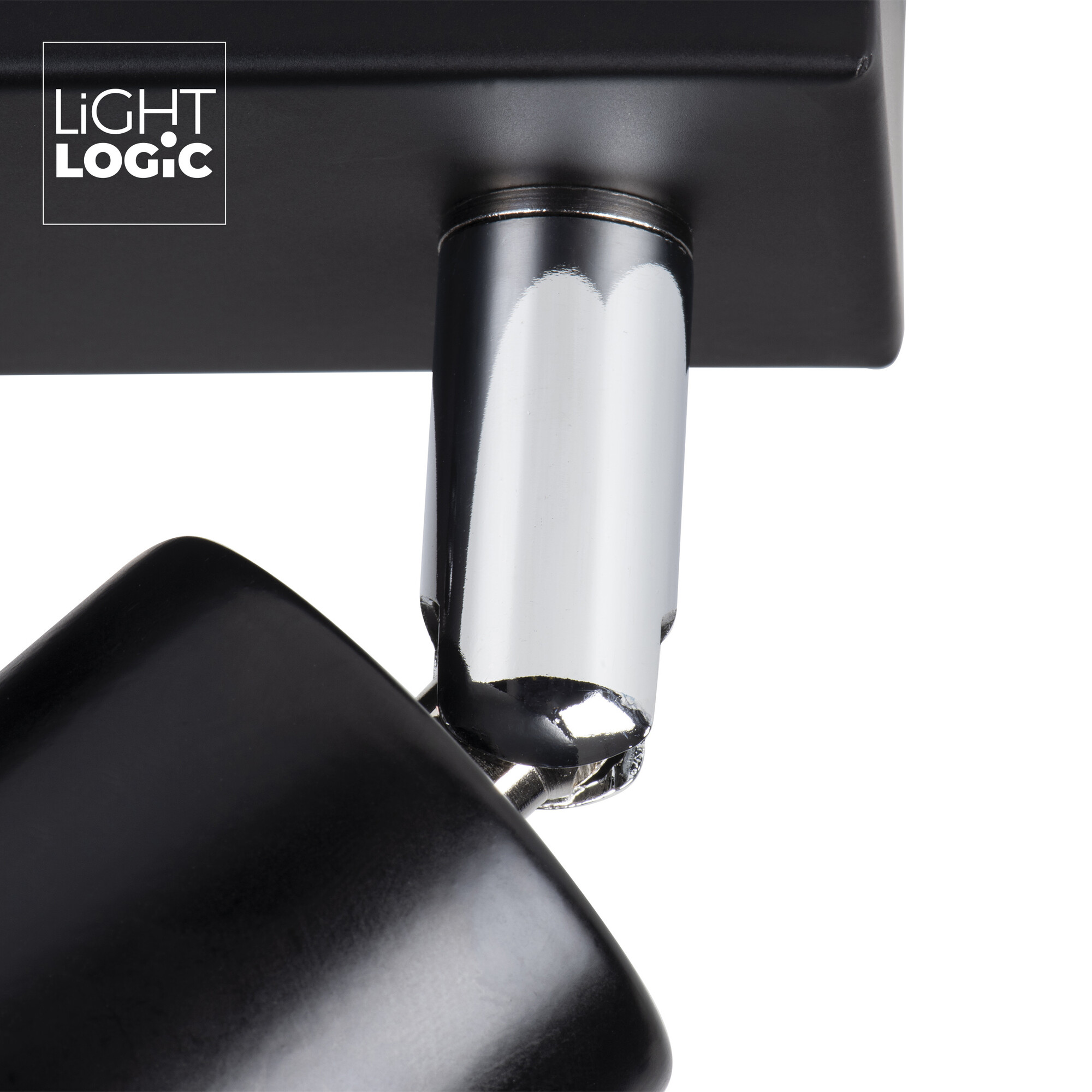 Lampa Spot Sufit Lightlogic Ll Oprawa Okrągła Czarna Loft E27 3O B ...